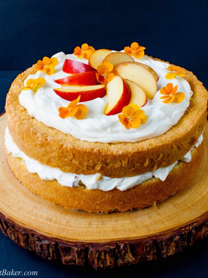Fresh Peach Cake Recipe - Little Sweet Baker