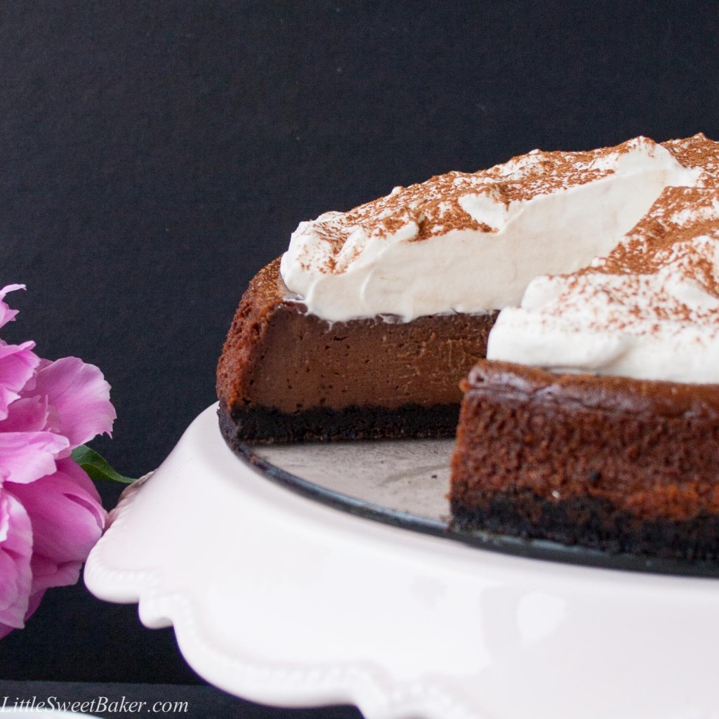 Chocolate Mocha Cheesecake - Little Sweet Baker