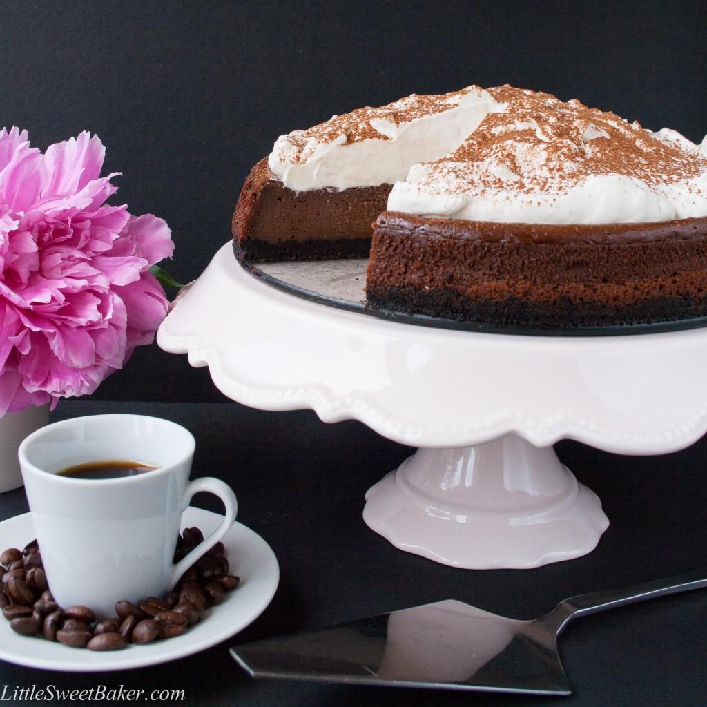 Chocolate Mocha Cheesecake - Little Sweet Baker