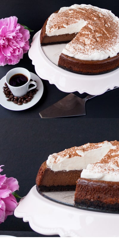 Chocolate Mocha Cheesecake - Little Sweet Baker