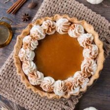 Easy Pumpkin Pie Recipe {Just 4 Ingredients!} - Little Sweet Baker