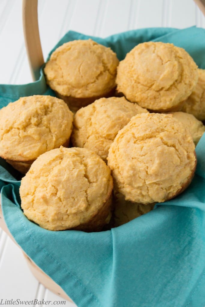 Cornbread Muffins - Little Sweet Baker