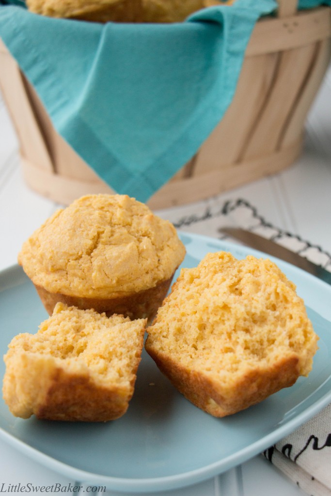 Cornbread Muffins - Little Sweet Baker