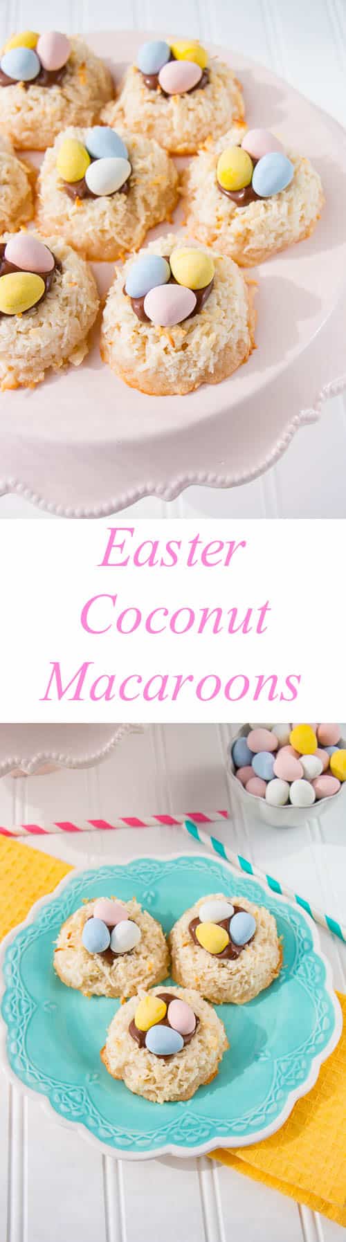 Easter Coconut Macaroons - Little Sweet Baker