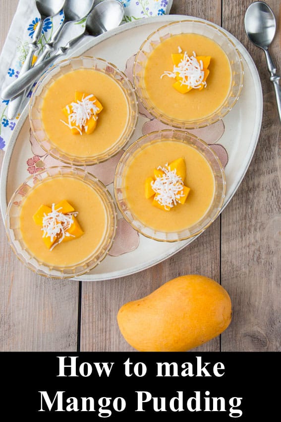Mango Pudding (video) - Little Sweet Baker