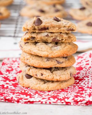 Chewy Chocolate Chip Cookies (video) - Little Sweet Baker