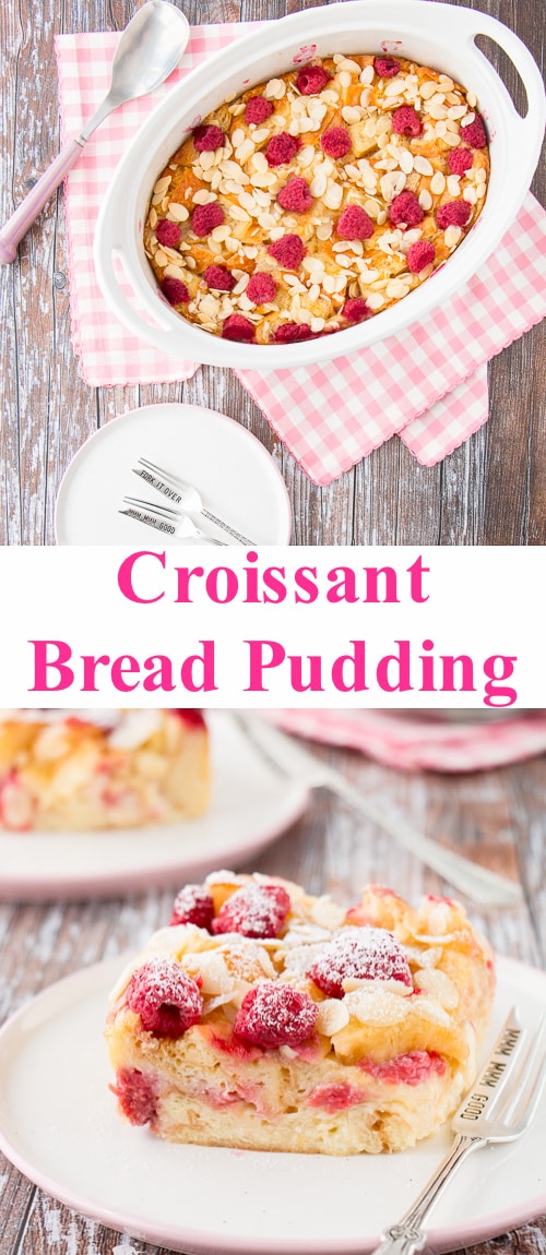 Croissant Bread Pudding (video) - Little Sweet Baker