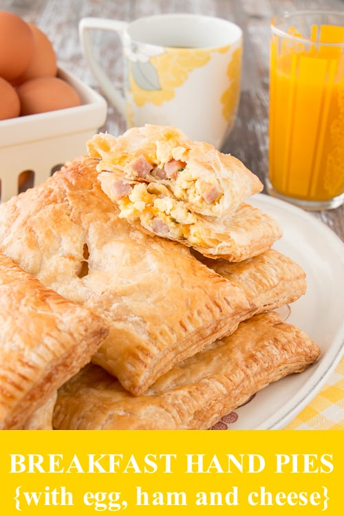 Breakfast Hand Pies with Egg, Ham and Cheese - Little Sweet Baker