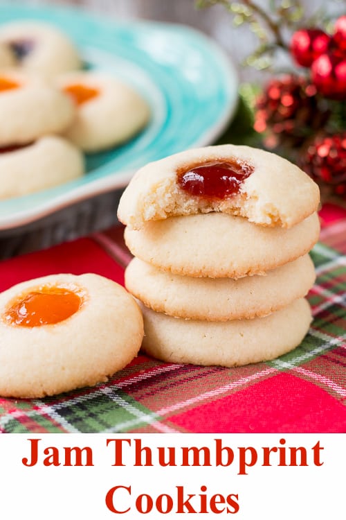 Jam Thumbprint Cookies - Little Sweet Baker