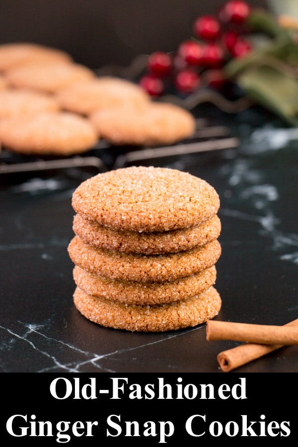 Old-Fashioned Ginger Snap Cookies - Little Sweet Baker