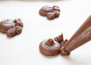 Chocolate Molasses Bear Paw Cookies - Little Sweet Baker