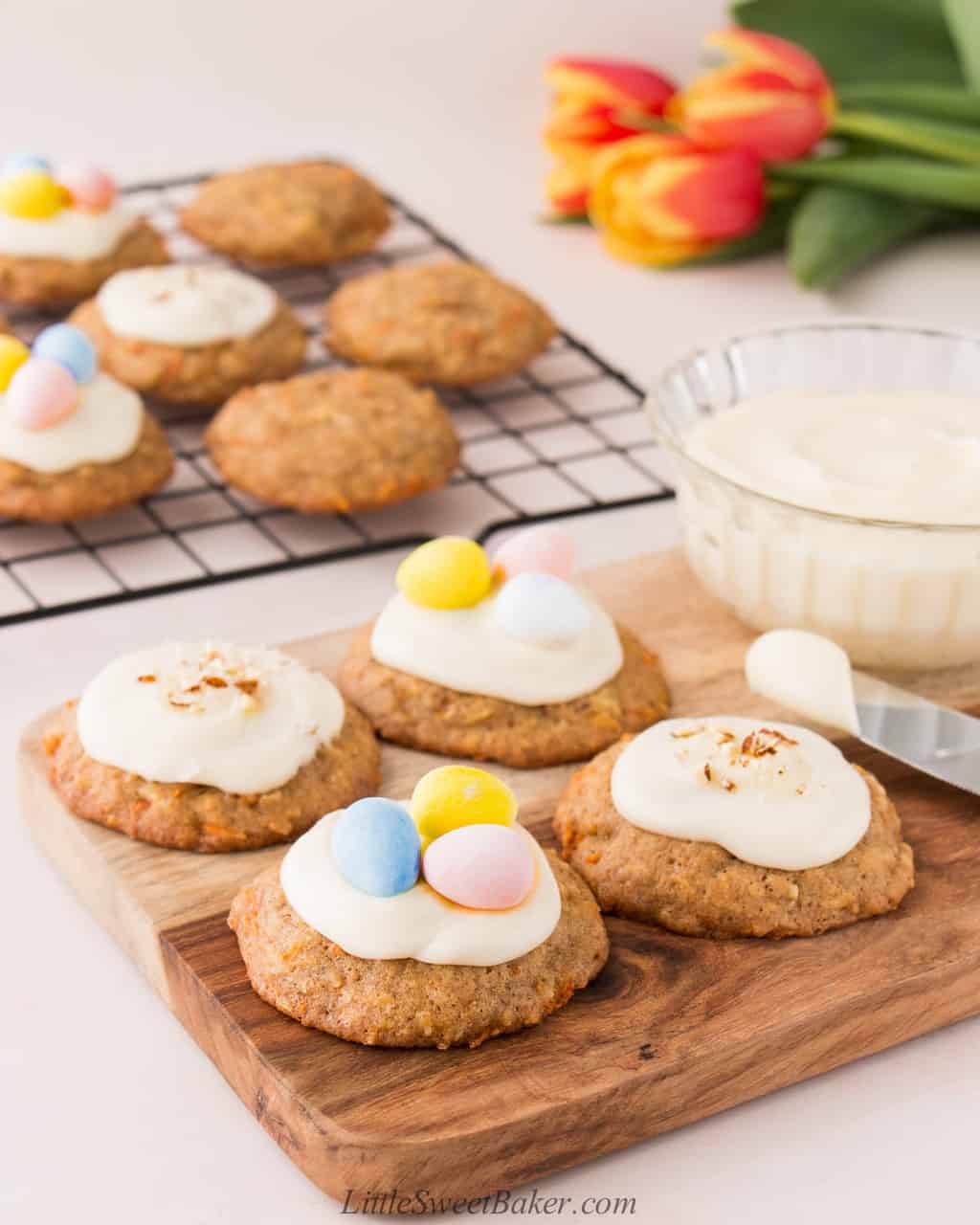 Carrot Cake Cookies - Little Sweet Baker
