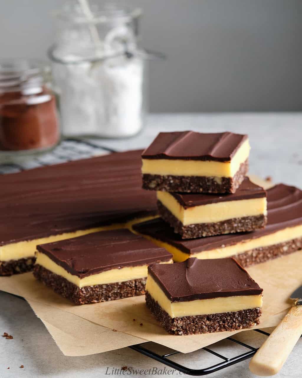 World's Best Nanaimo Bars - Little Sweet Baker