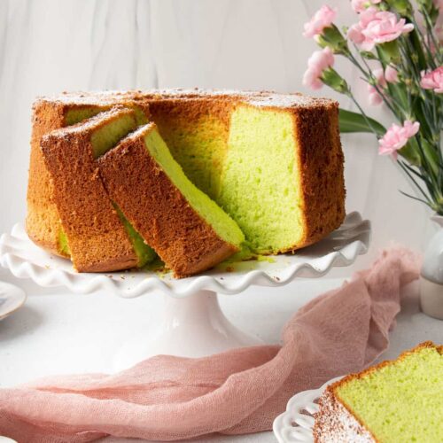 Pandan Chiffon Cake Recipe - Little Sweet Baker