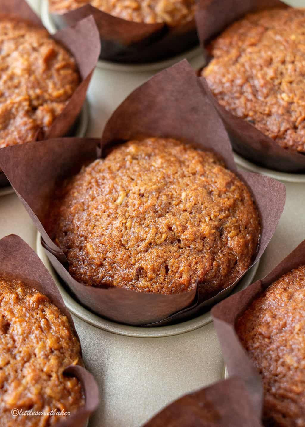 Morning Glory Muffins - Little Sweet Baker