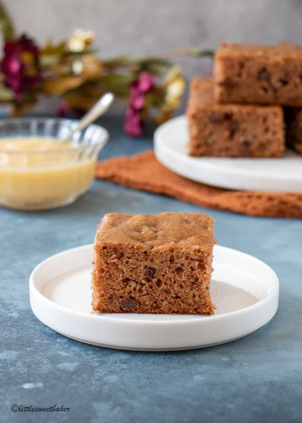 Old-Fashioned Applesauce Cake - Little Sweet Baker