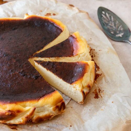 Burnt Basque Cheesecake Recipe - Little Sweet Baker