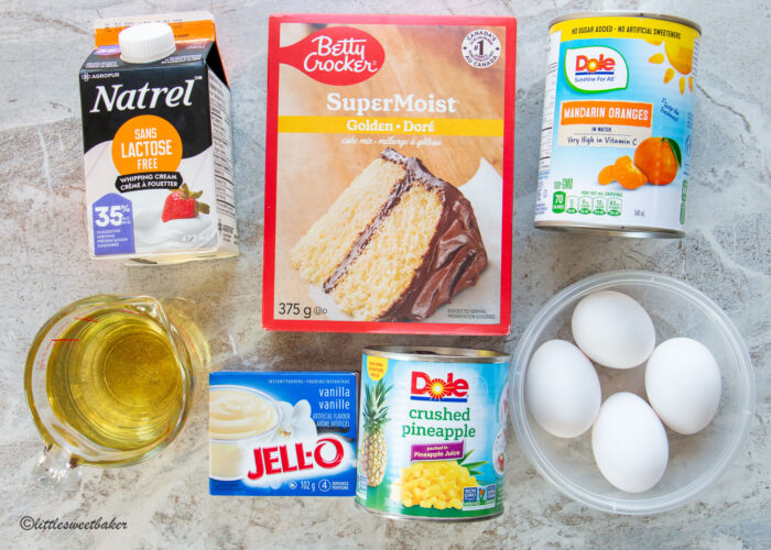 Mandarin Orange Cake - Little Sweet Baker