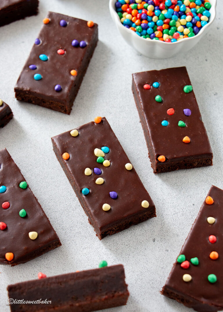 Homemade Cosmic Brownies (better than store-bought!) - Little Sweet Baker