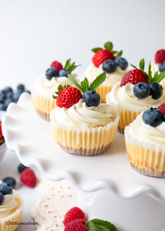 Easy Mini Cheesecake Recipe - Little Sweet Baker