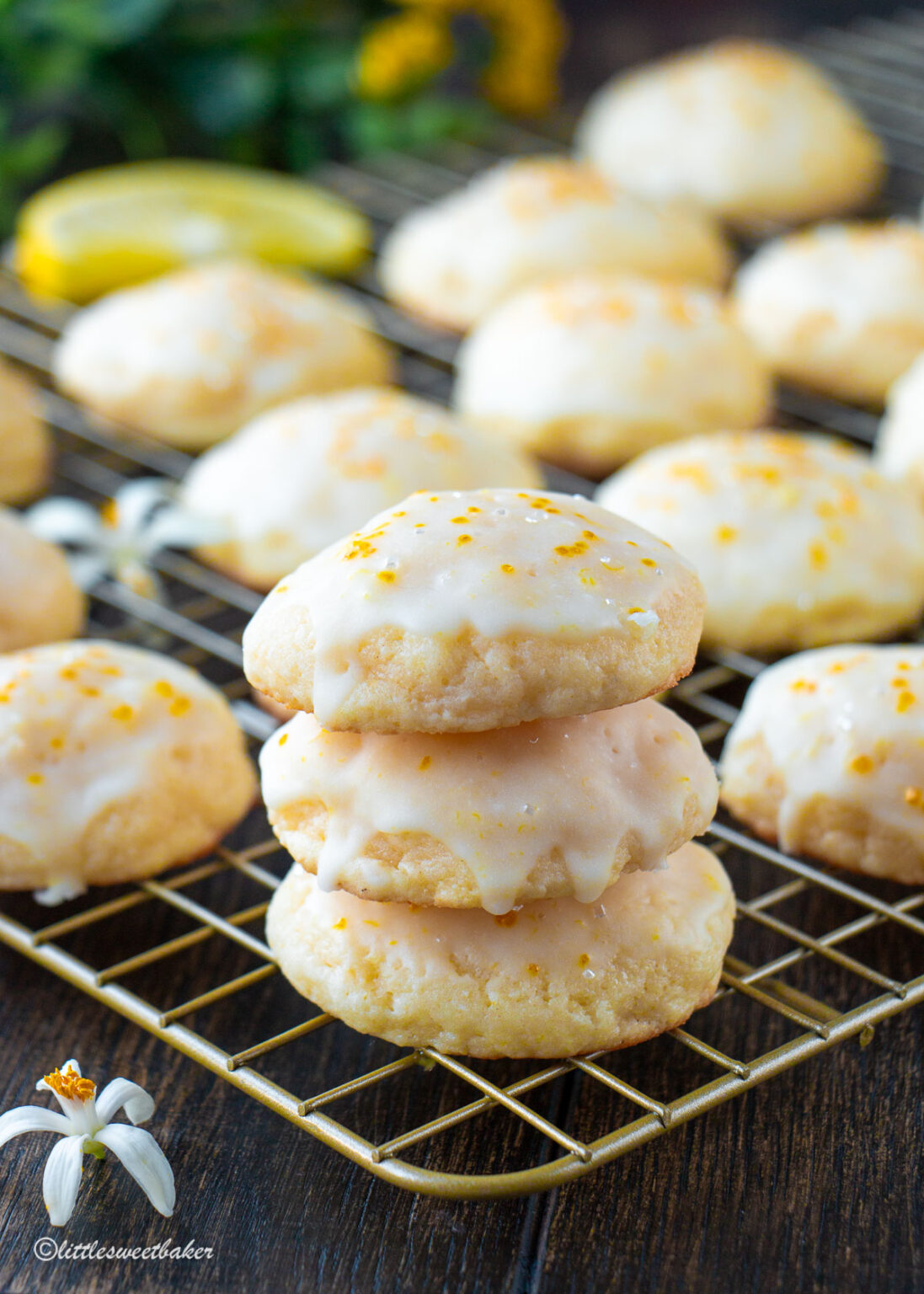 Lemon Ricotta Cookies - Little Sweet Baker