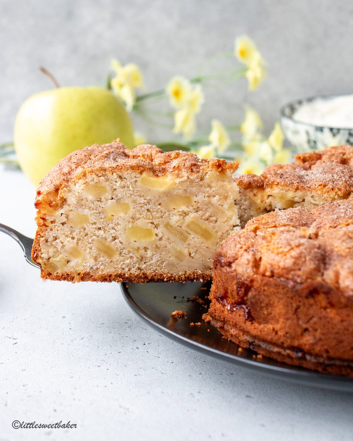 Irish Apple Cake - Little Sweet Baker