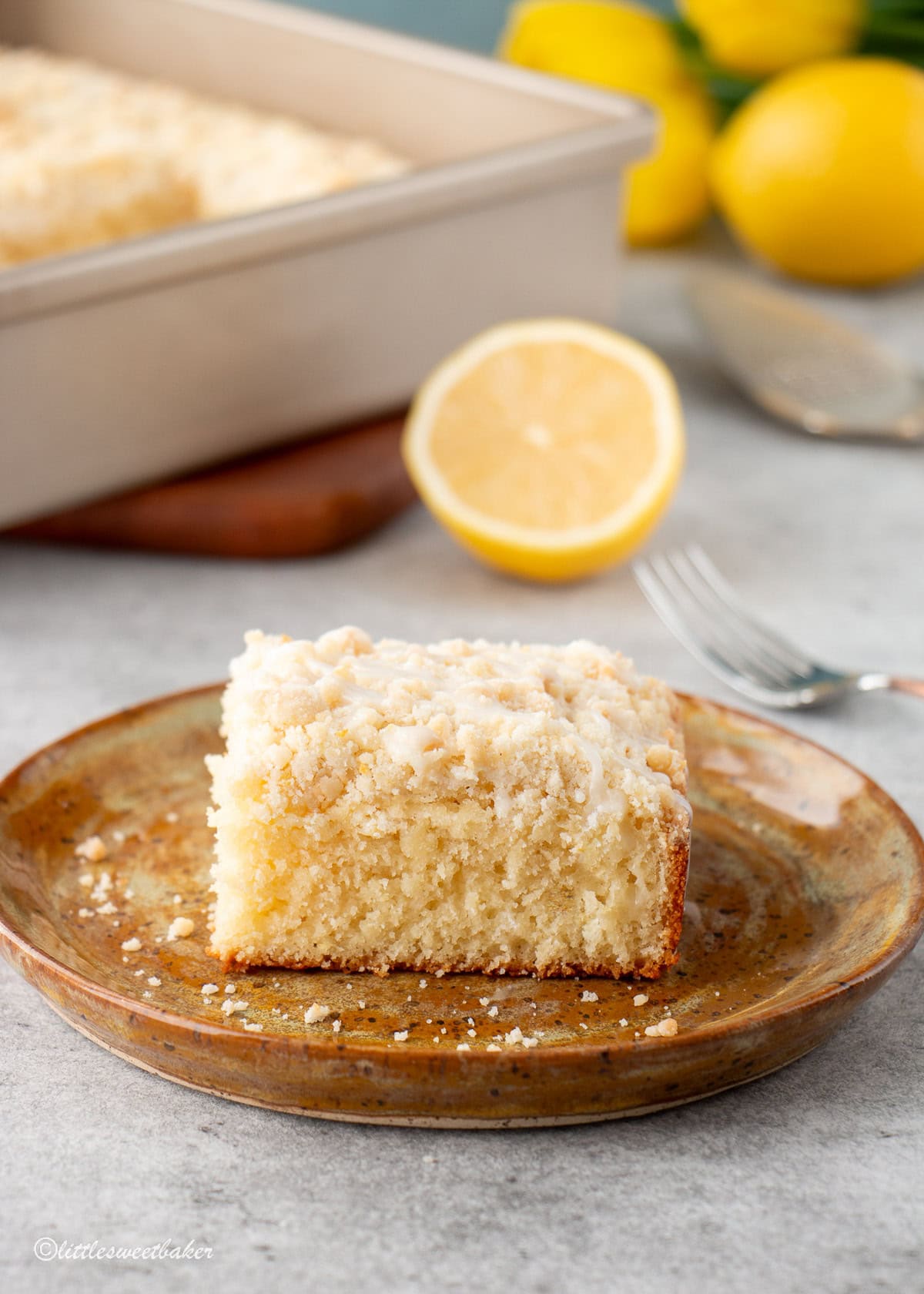 Lemon Crumb Cake - Little Sweet Baker
