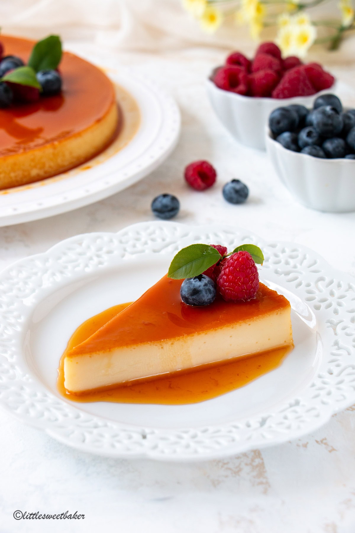 Mexican Flan (just 5 ingredients) - Little Sweet Baker