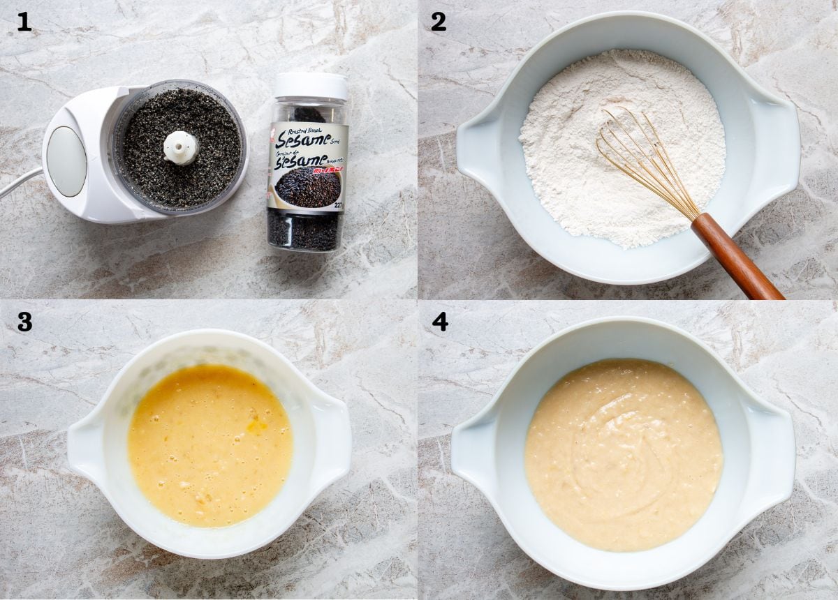 Black Sesame Banana Bread - Little Sweet Baker