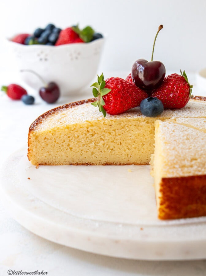 Fresh Peach Cake Recipe - Little Sweet Baker