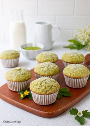 Matcha Muffins - Little Sweet Baker