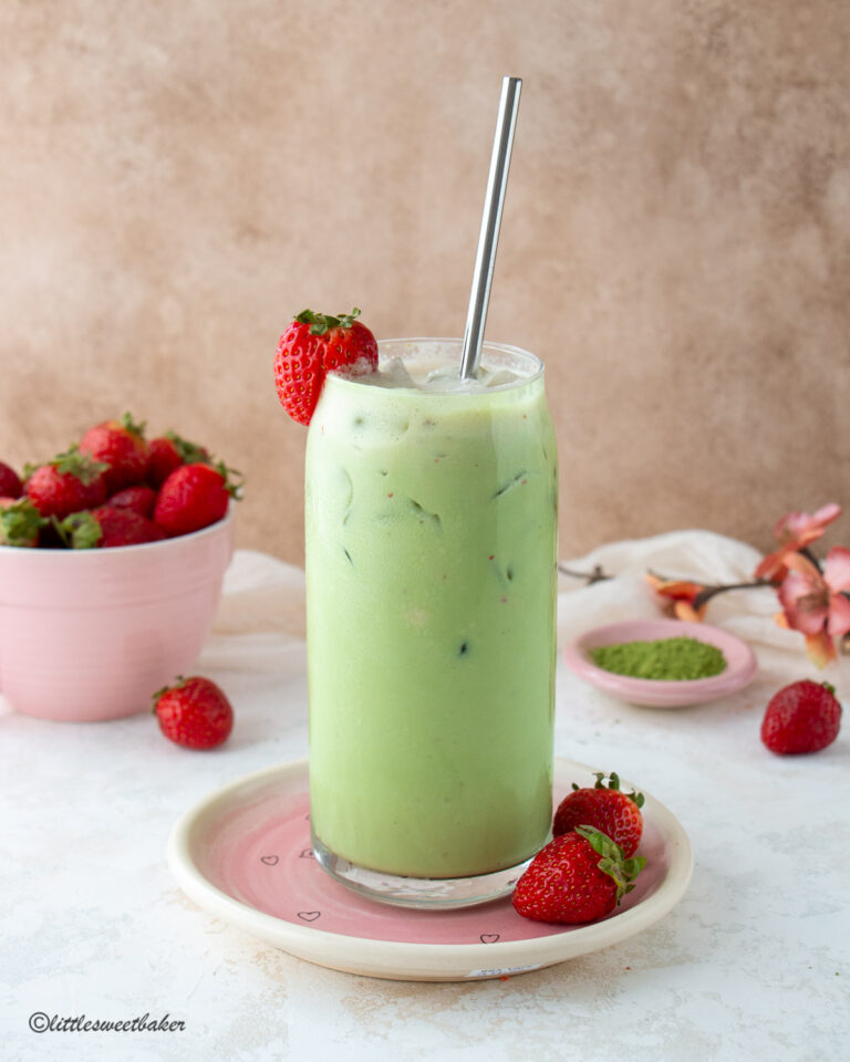 Strawberry Protein Cold Foam - Little Sweet Baker