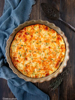 Crustless Cottage Cheese Quiche - Little Sweet Baker