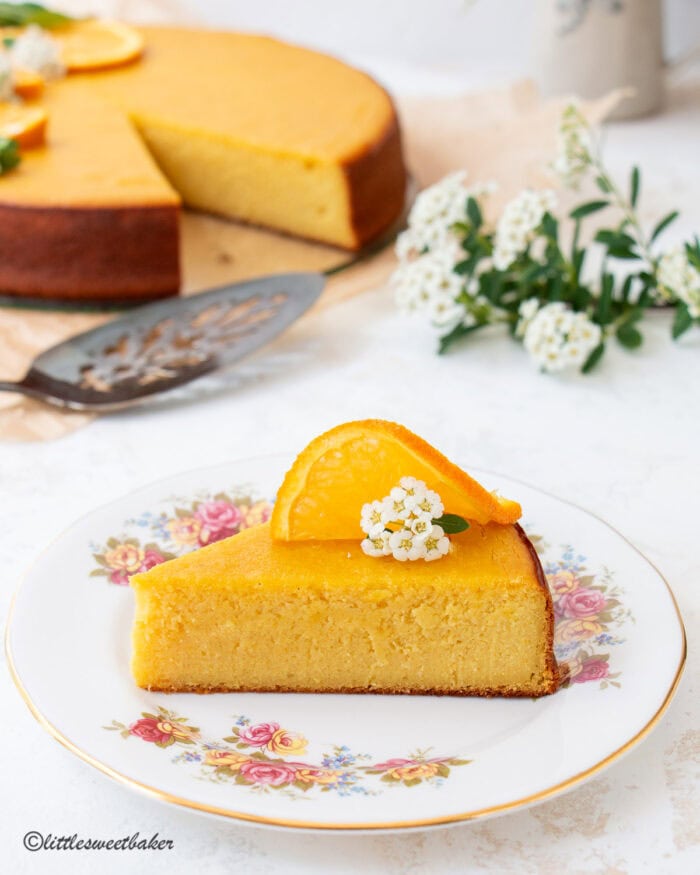 Whole Orange Custard Cake - Little Sweet Baker